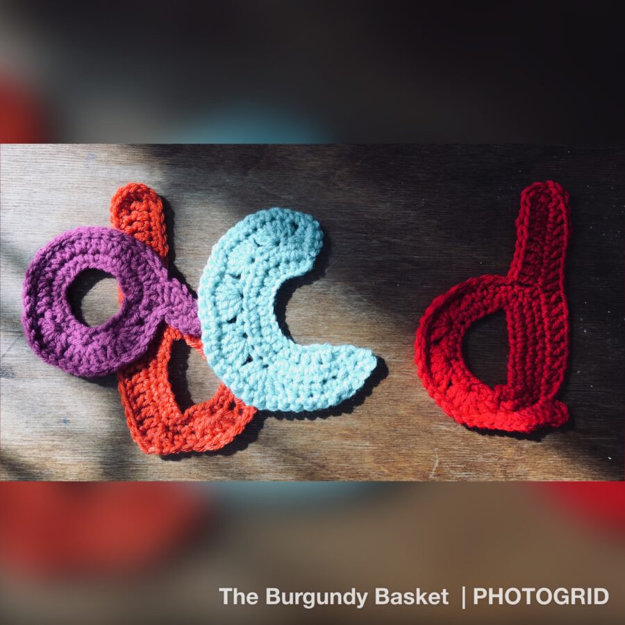 Crochet Alphabet: Letter D - The Burgundy Basket